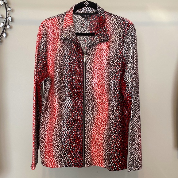 Toni Morgan | Jackets & Coats | Euc Toni Morgan Zipup Jacketshirt Sz Xl ...